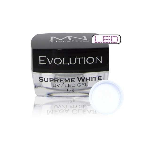 Evolution Supreme White - 15g - White Gels - Mystic Nails Malta Webshop